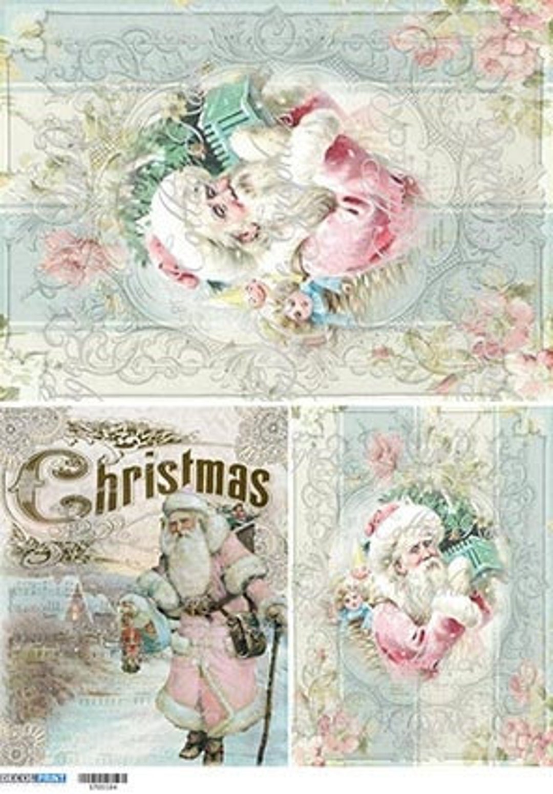 A3 Rice Paper for Decoupage Christmas Theme Mixed Media Diy - Etsy
