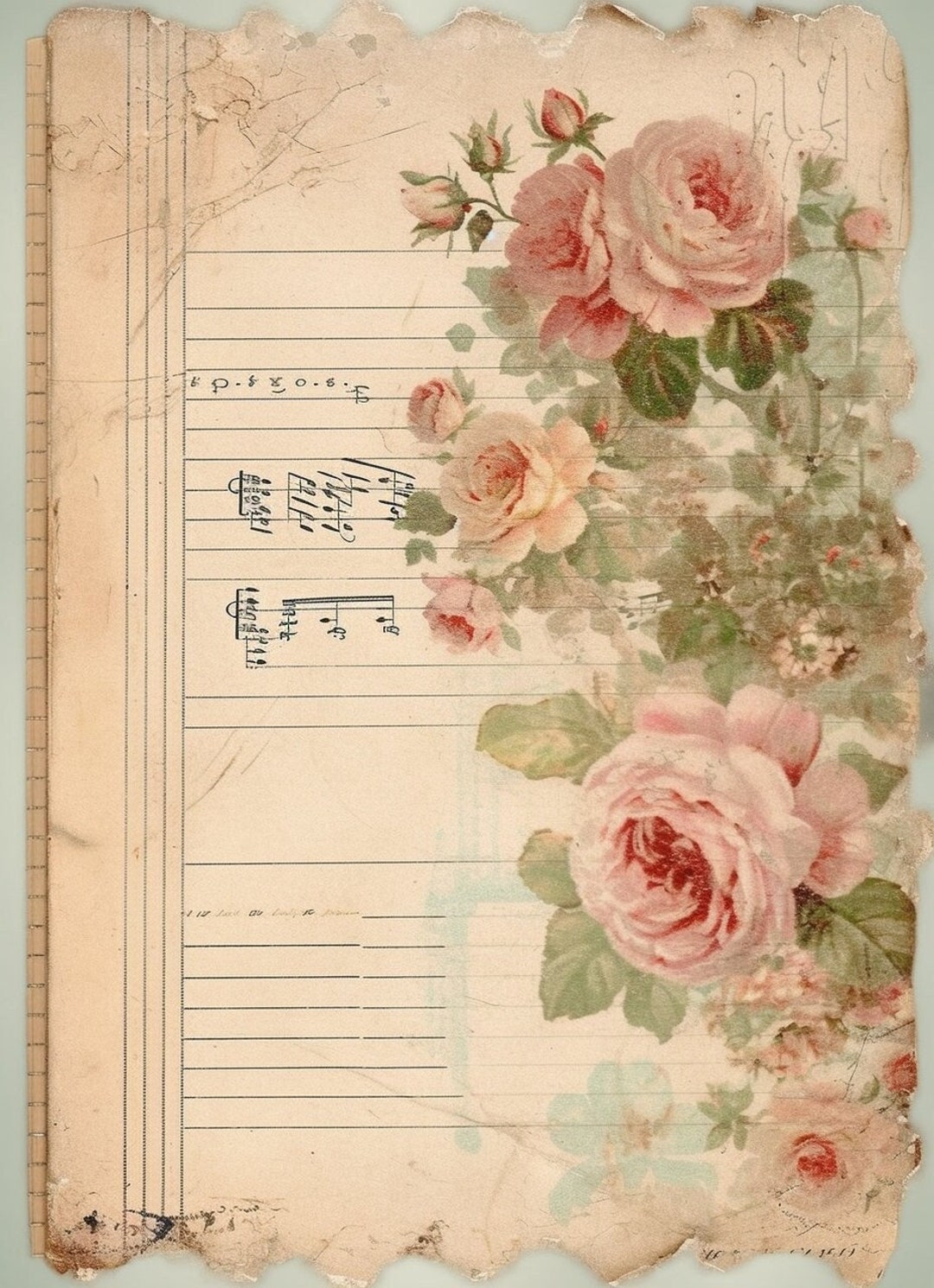 A3 Rice Paper for Decoupage Unique Rice Papers Flowers, Background ...