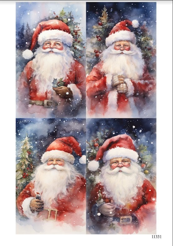 A3-A4 Rice Paper for Decoupage Christmas Theme Mixed Media Diy - Etsy