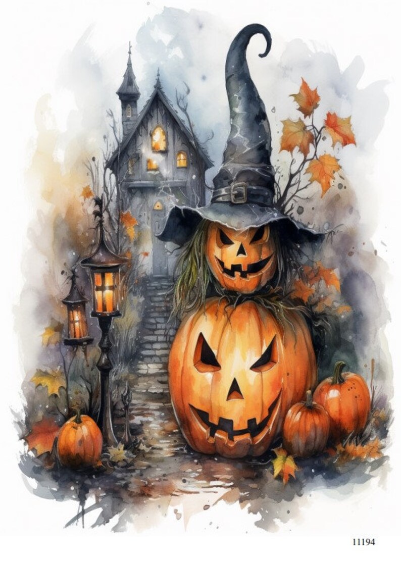 Α4 A3 Rice Paper for Decoupage Halloween Theme Mixed Media - Etsy