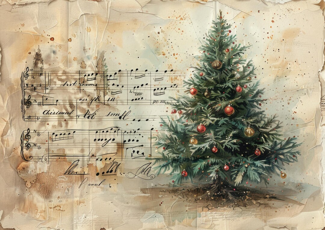 A4-A3 Rice Paper for Decoupage Christmas Theme Mixed Media Diy ...