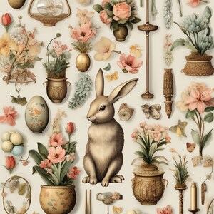 A4 A3 Rice Paper for Decoupage Easter Theme Mixed Media Diy Easter ...