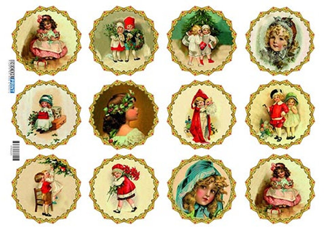 A3 Rice Paper for Decoupage, Christmas Theme, Mixed Media, Diy ...