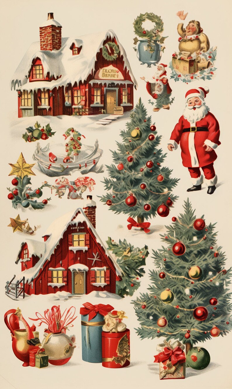 A4-A3 Rice Paper for Decoupage Christmas Theme Mixed Media Diy - Etsy