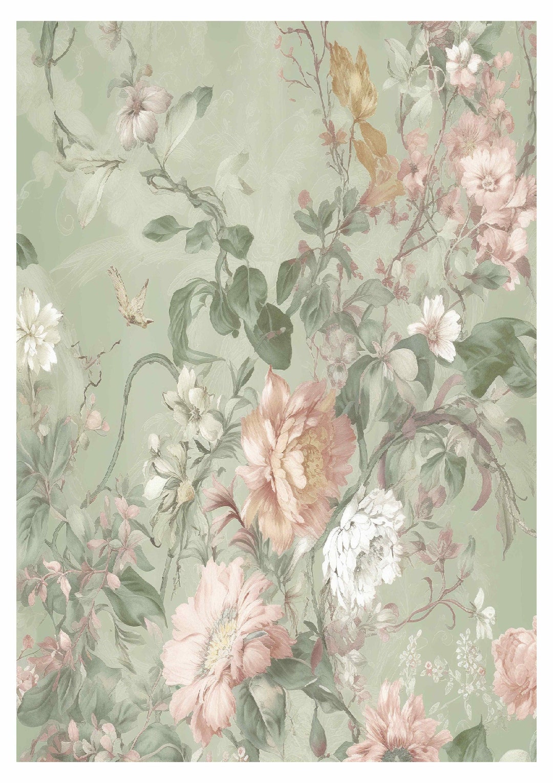 Flowers, A4 A3 Rice Paper for Decoupage, Unique Rice Papers ...