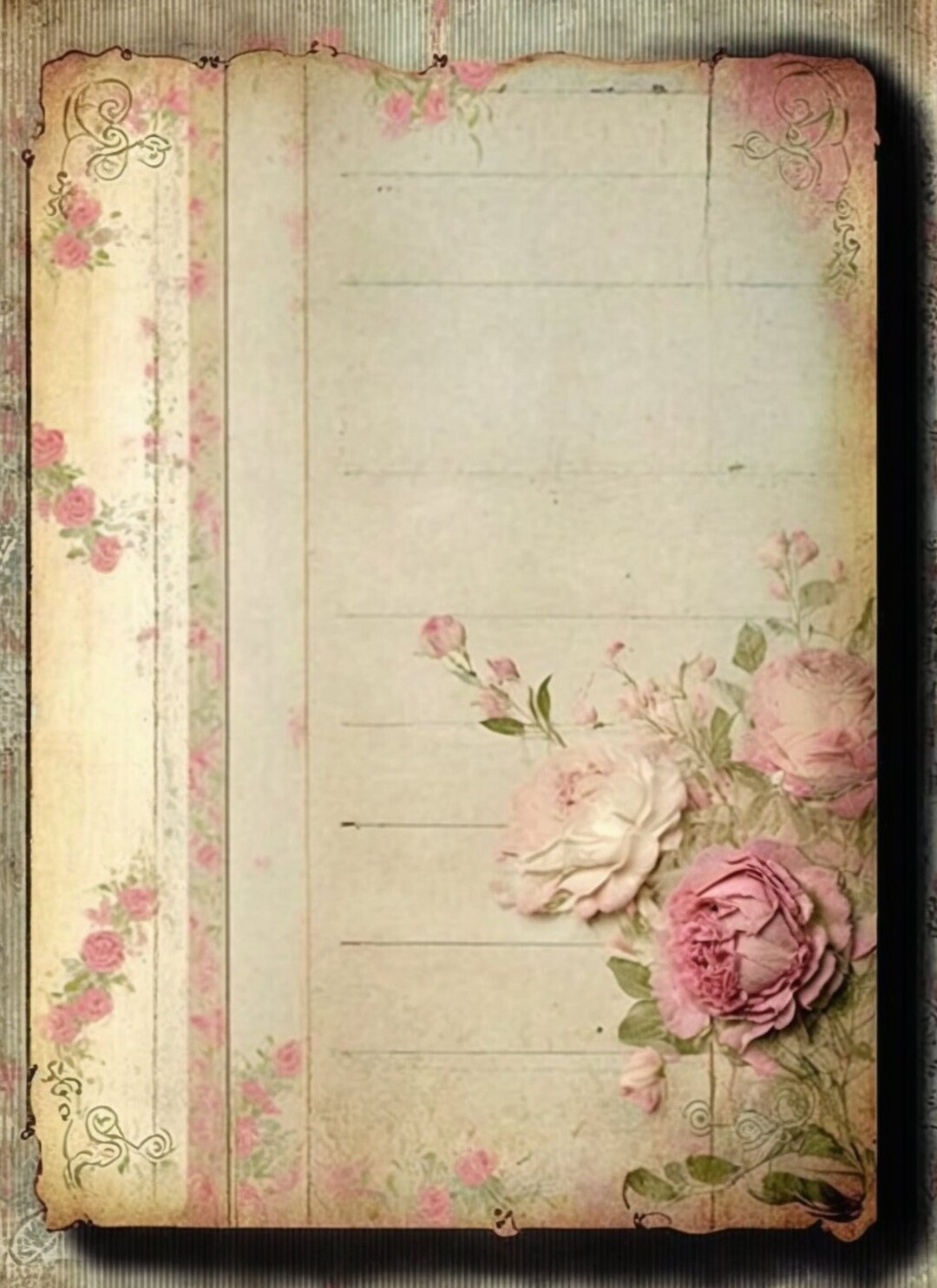 A3 Rice Paper for Decoupage Unique Rice Papers Flowers, Background ...