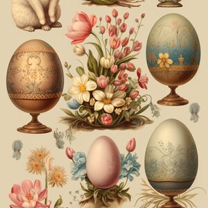 A4 A3 Rice Paper for Decoupage Easter Theme Mixed Media Diy Easter ...