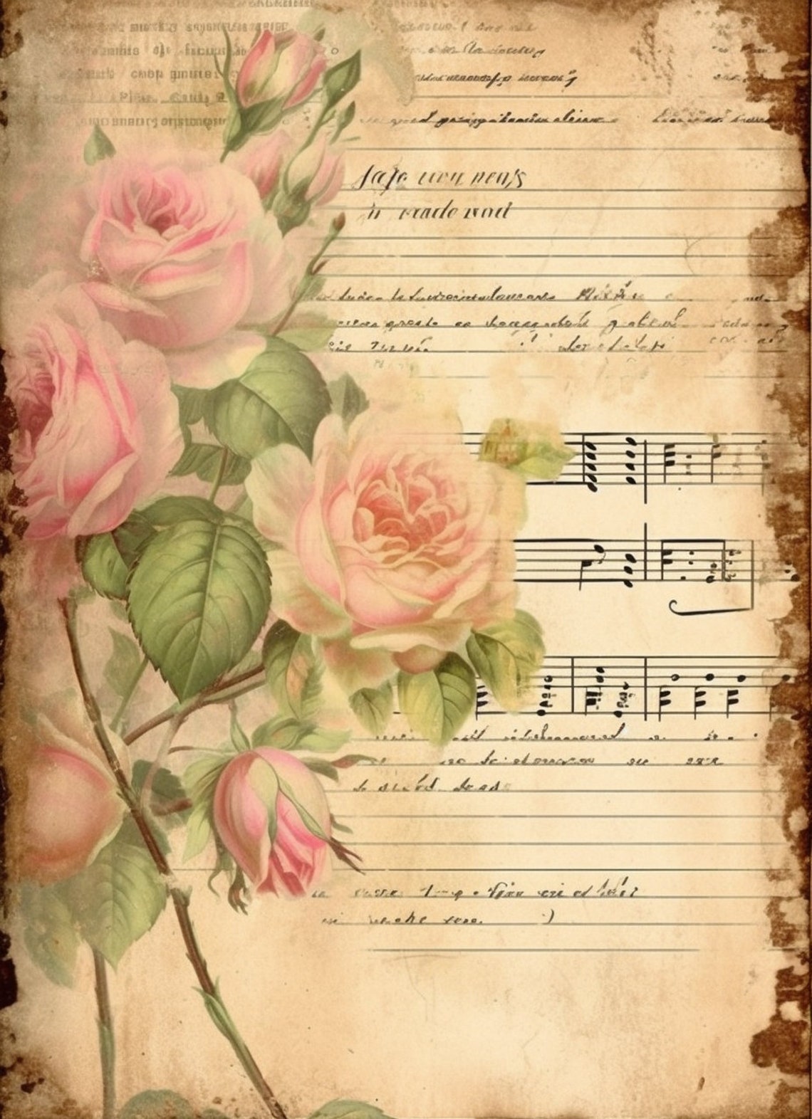 A3 Rice Paper for Decoupage Unique Rice Papers Flowers - Etsy