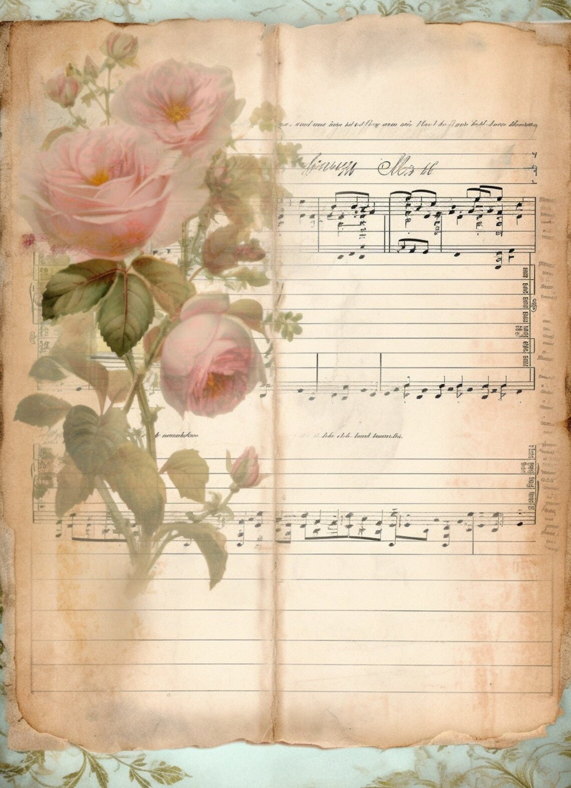 A3 Rice Paper for Decoupage Unique Rice Papers Flowers - Etsy