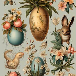 A4 A3 Rice Paper for Decoupage Easter Theme Mixed Media Diy Easter ...