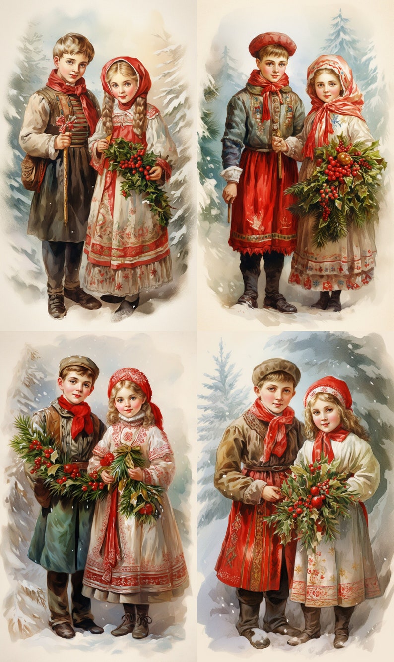 A3 Rice Paper for Decoupage Christmas Theme Mixed Media Diy Christmas ...