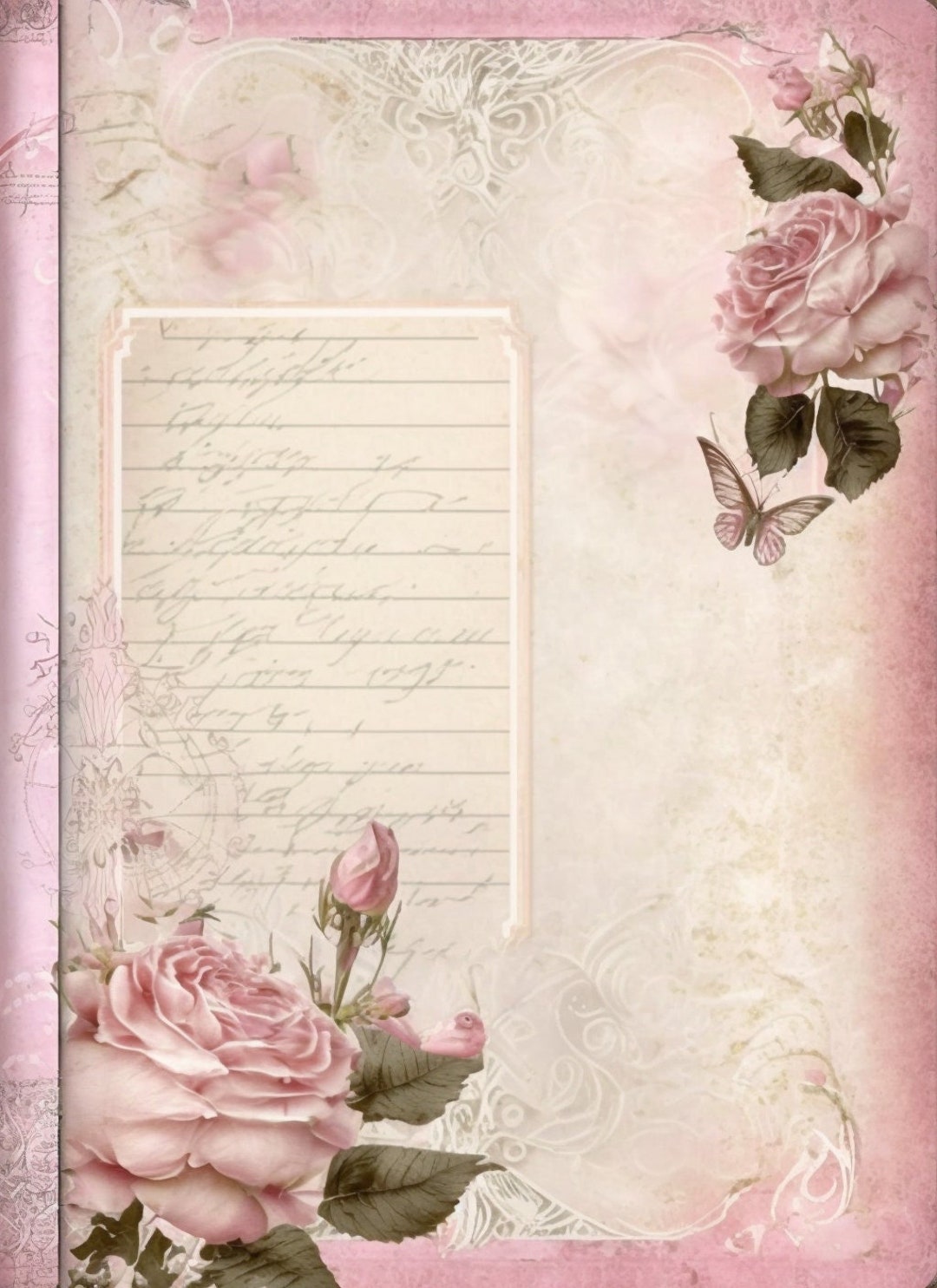 A3 Rice Paper for Decoupage Unique Rice Papers Flowers, Background ...