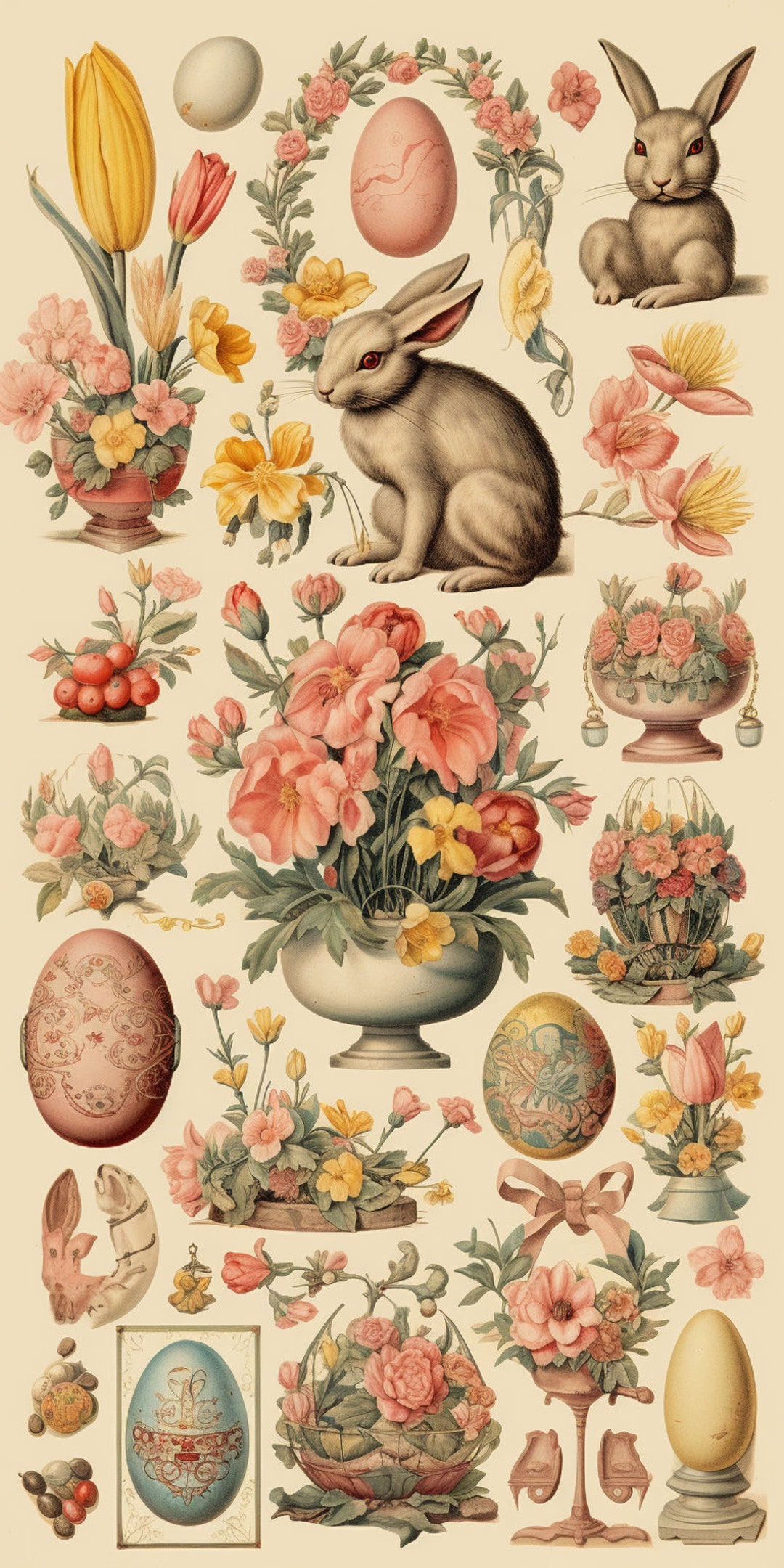 A4 - A3 Rice Paper for Decoupage Easter Theme Mixed Media Diy Easter ...