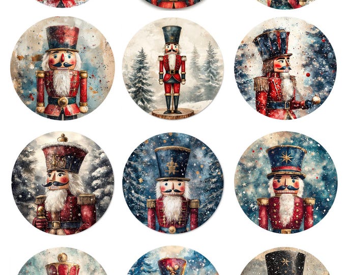 A4-A3 Rice Paper for Decoupage Nutcracker Christmas Theme Mixed Media ...