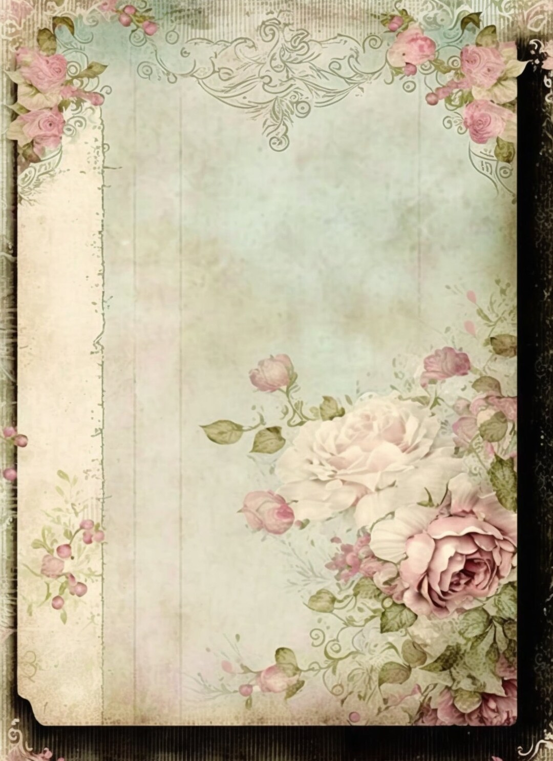 A3 - A4 Rice Paper for Decoupage Unique Rice Papers Flowers, Background ...