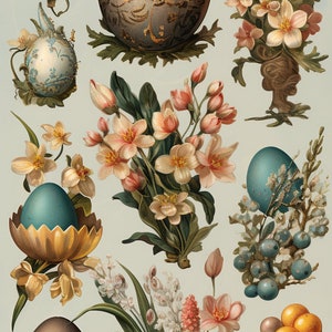 A4 A3 Rice Paper for Decoupage Easter Theme Mixed Media Diy Easter ...