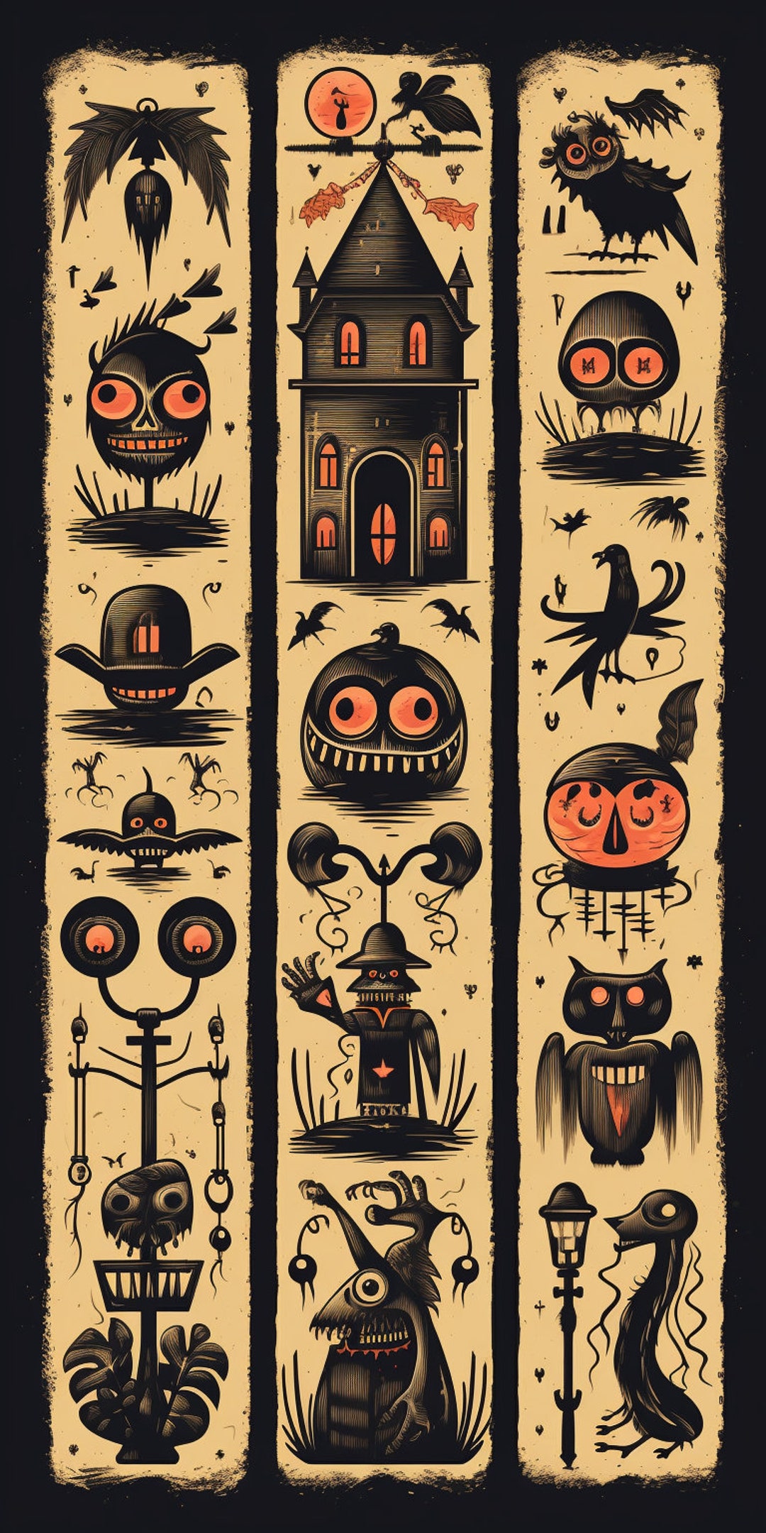 A3 Rice Paper for Decoupage Halloween Theme Mixed Media Diy Papiery ...