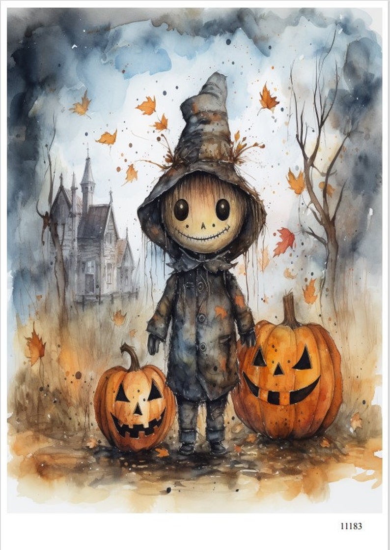 Α4 A3 Rice Paper for Decoupage Halloween Theme Mixed Media - Etsy