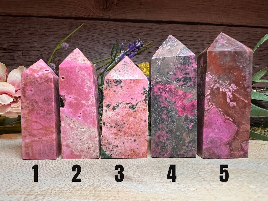 Pink Sugilite Tower, Sugilite Point, Flower Sugilite, Sugilite Crystal ...