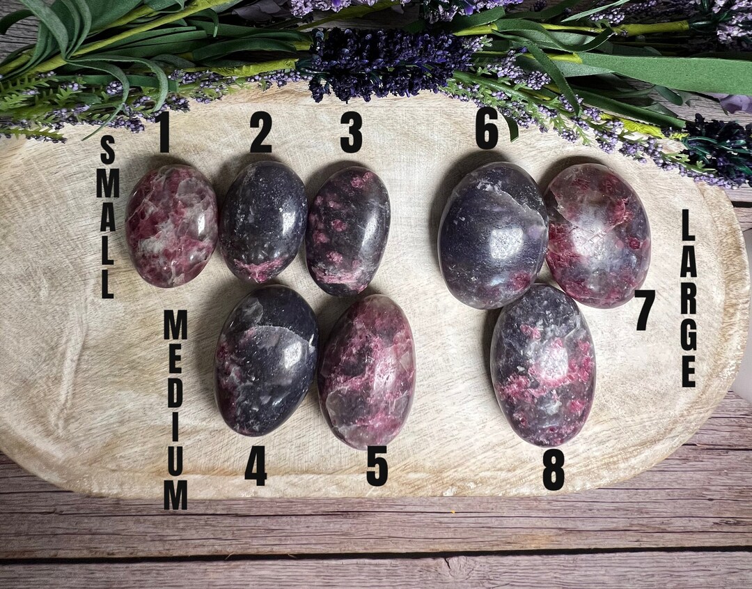 Unicorn Stone Palm Stone, Pink Tourmaline, Lepidolite, Unicorn Stone ...