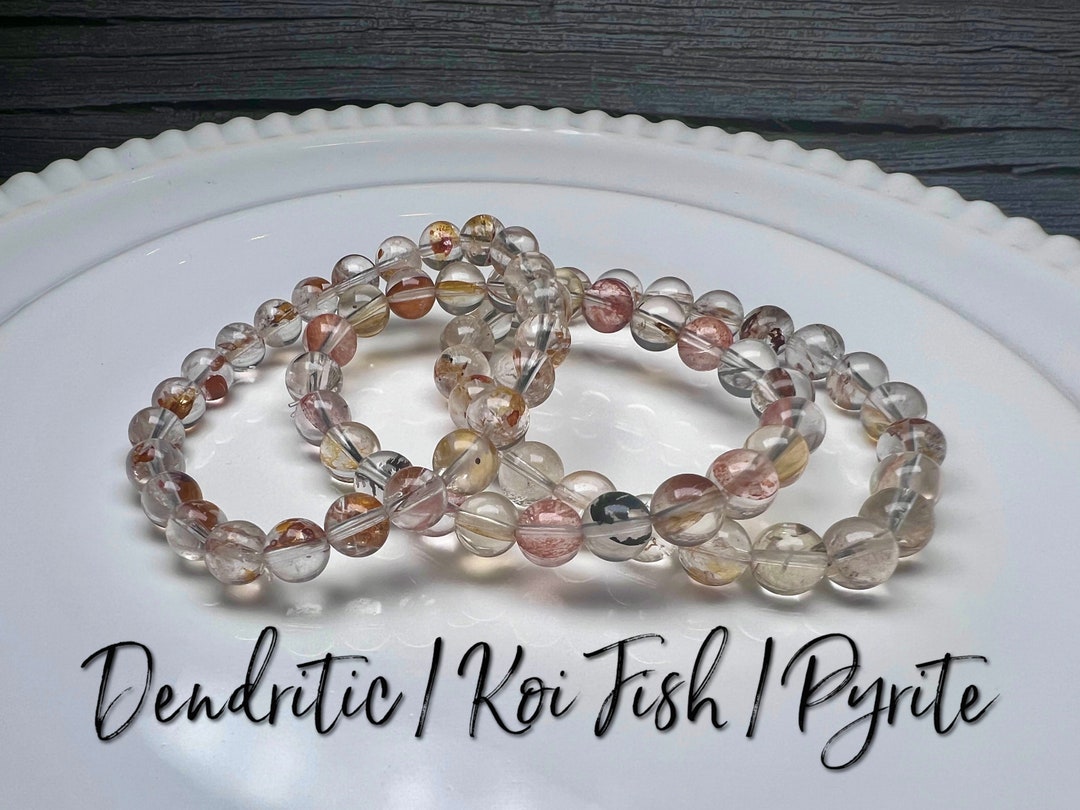 Dendritic Koi Fish Quartz With Pyrite, Koi Fish Quartz, Pyrite in ...