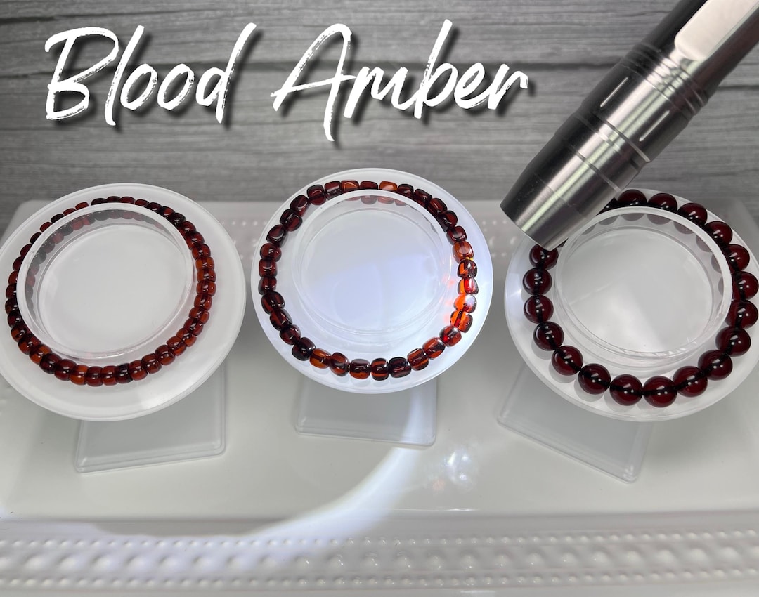 Beautiful Red Amber Bracelet, Natural Blood Amber Bracelet, Amber ...