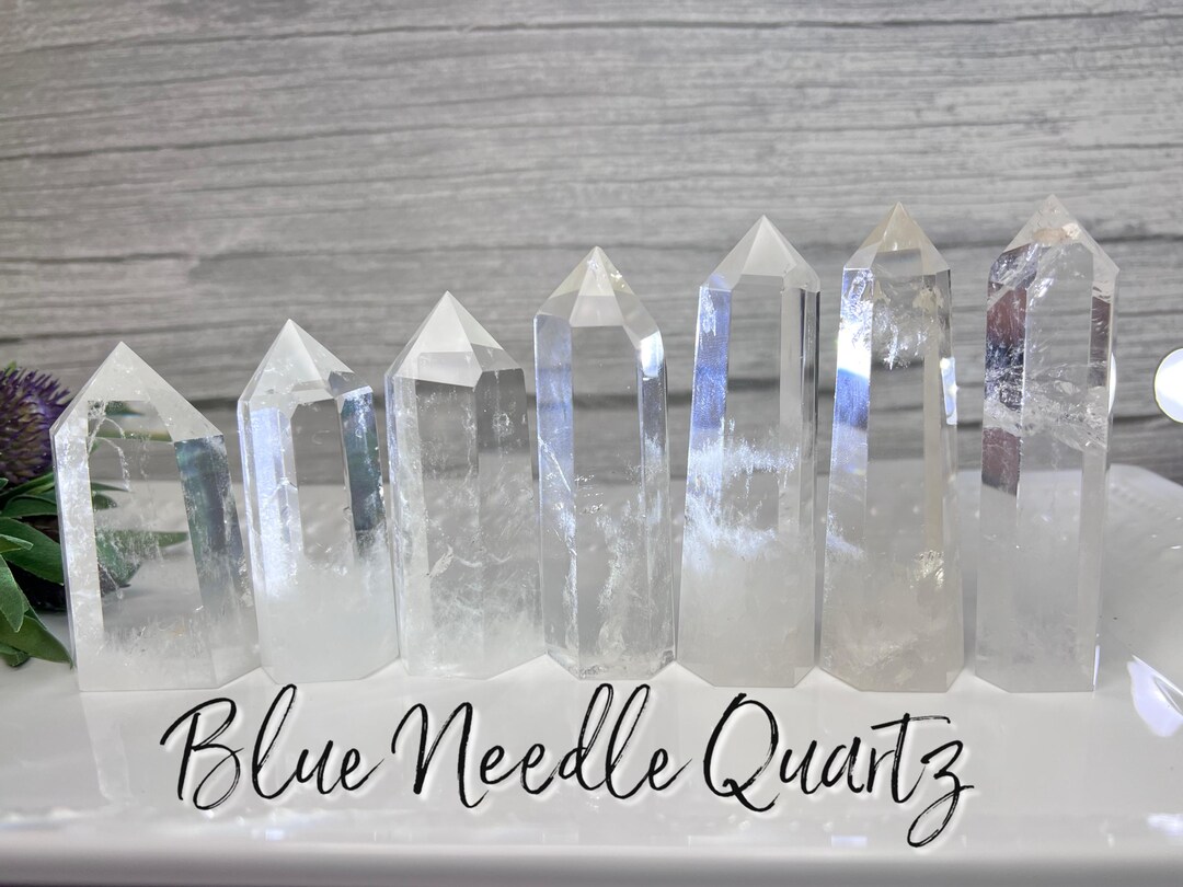 Blue Needle Quartz Tower, Blue Angel Wing Quartz, Clear Quartz Tower ...