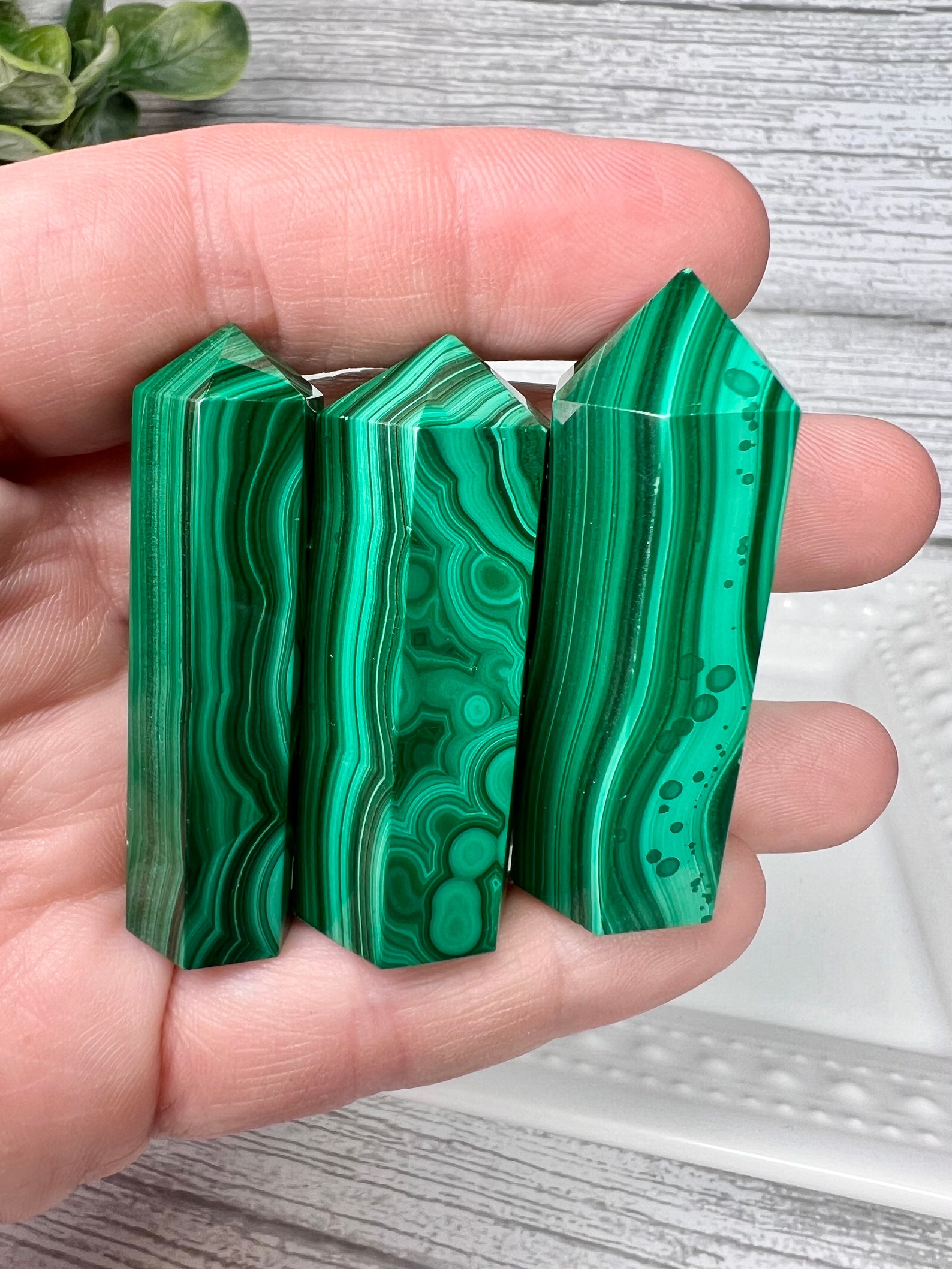 Malachite Tower, Genuine Malachite, Green Crystal Tower, Small Towers ...