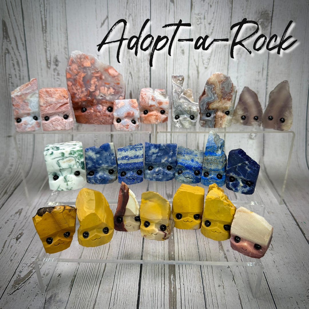 Adopt-a-rock! (#6) Adorable Crystal Pet, Crystal Companion, Crystal ...