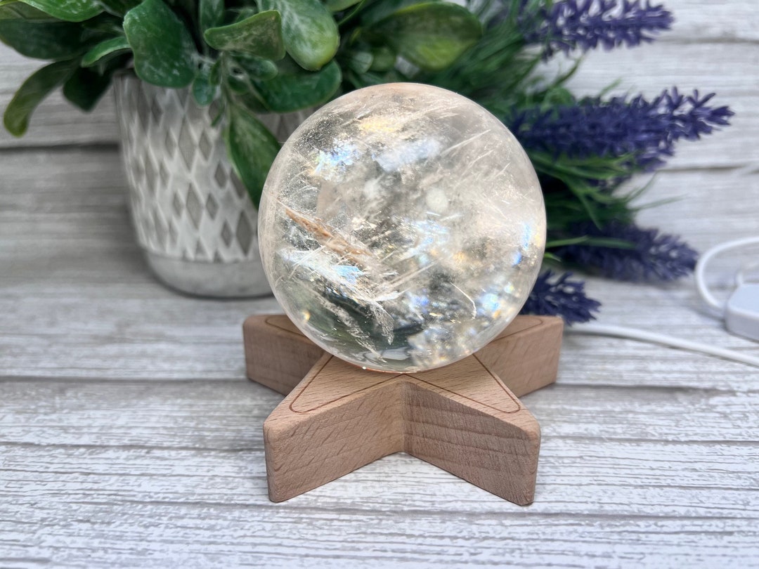 Wooden Star LED Light Stand, Star Shape, Crystal Light Stands, 3 Shades ...