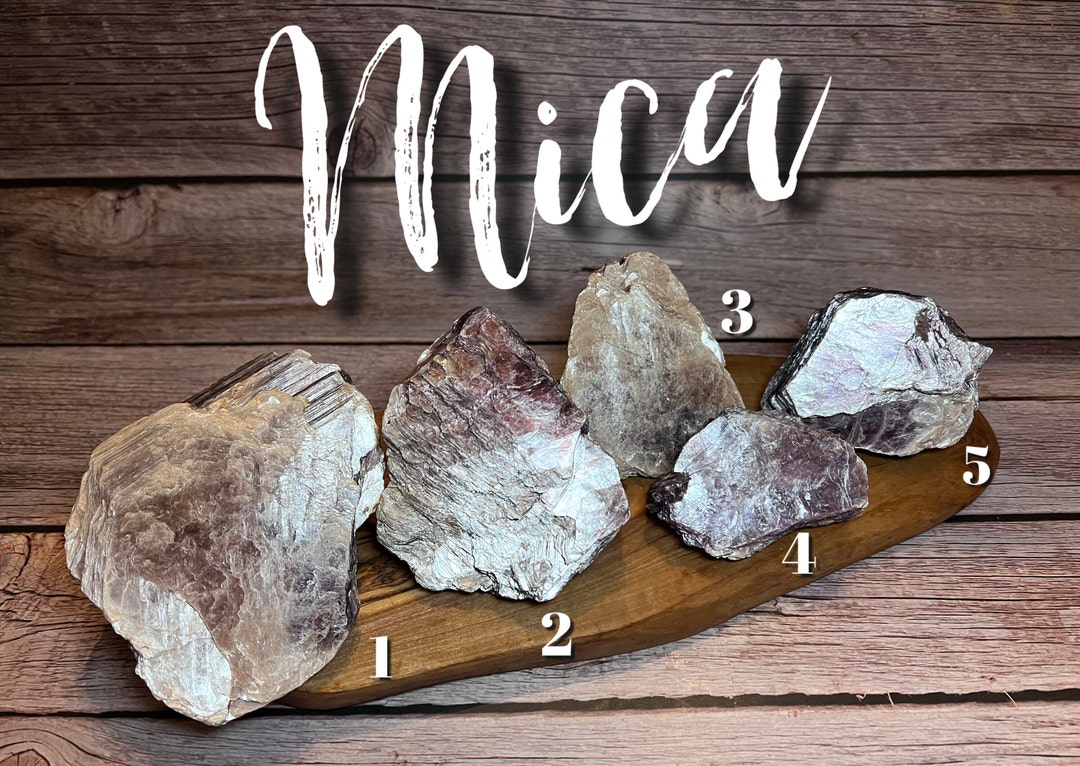 Beautiful Purple Mica Raw Specimen, Silvery Purple Mica, Flashy Mica ...