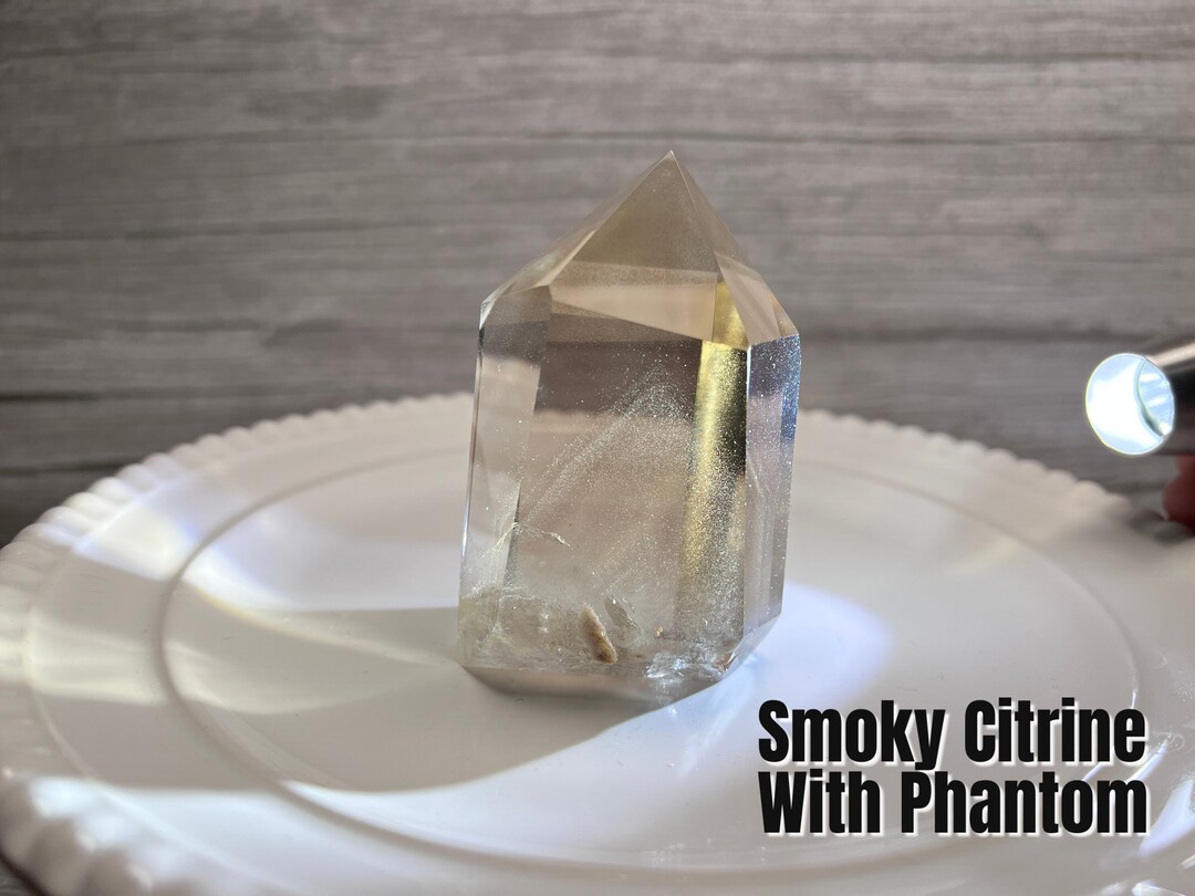 Smoky Citrine With Phantom, Smoky Citrine Tower Freeform, Smoky Citrine ...