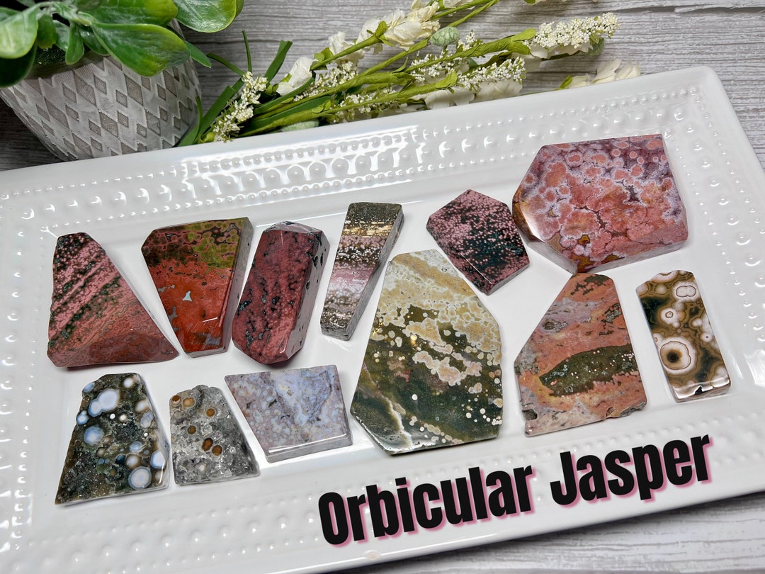 Orbicular Ocean Jasper Freeform, Orbicular Jasper Freeform, Ocean ...