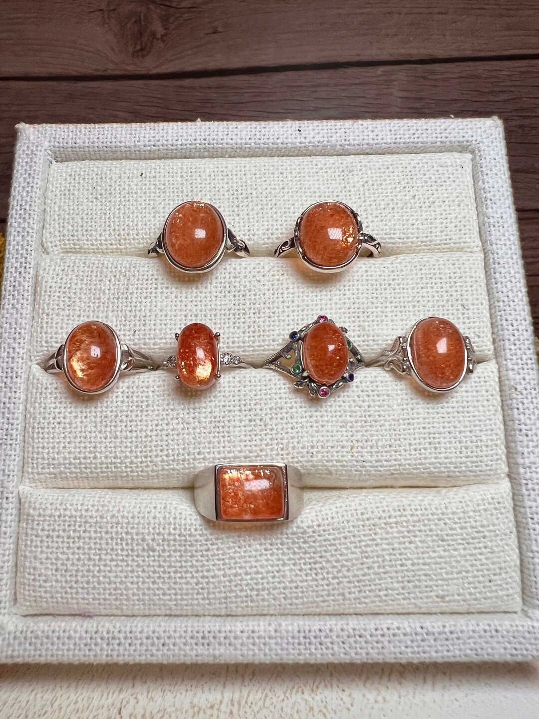 Golden Sunstone Ring, Golden Sunstone Crystal, Sunstone, Rainbow ...