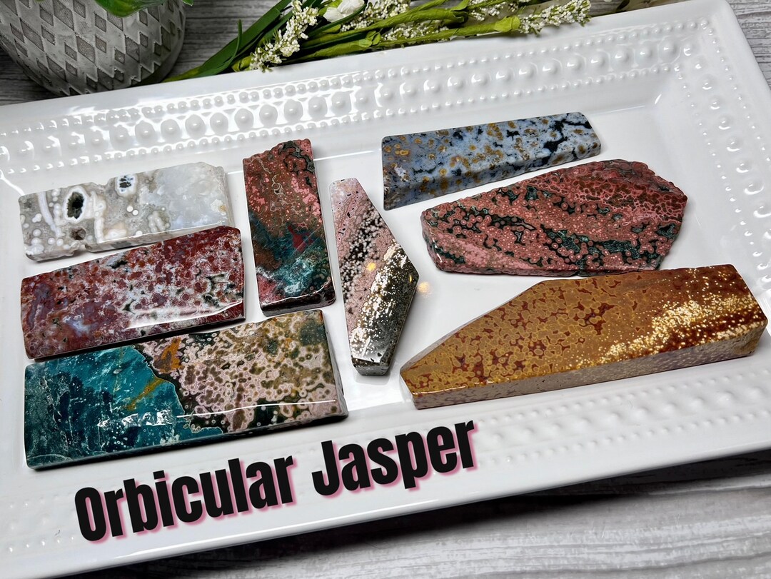 Orbicular Ocean Jasper Freeform, Orbicular Jasper Freeform, Ocean ...