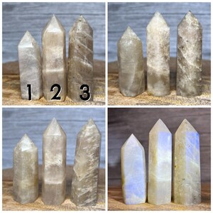 Blue Moonstone Tower, Moonstone Tower, Moonstone Point, Blue Flash Moonstone Crystal 2 - Etsy