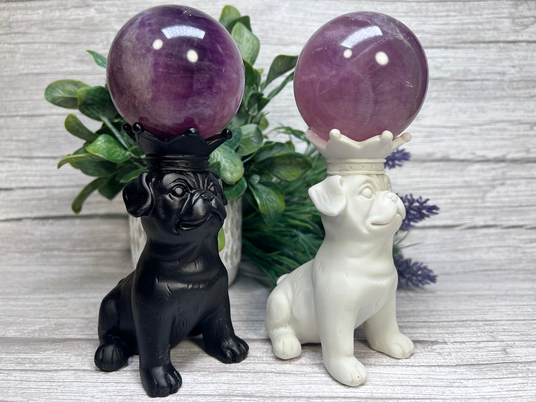 Adorable Pug Sphere Stand, Pug Sphere Holder, Dog Sphere Holder ...