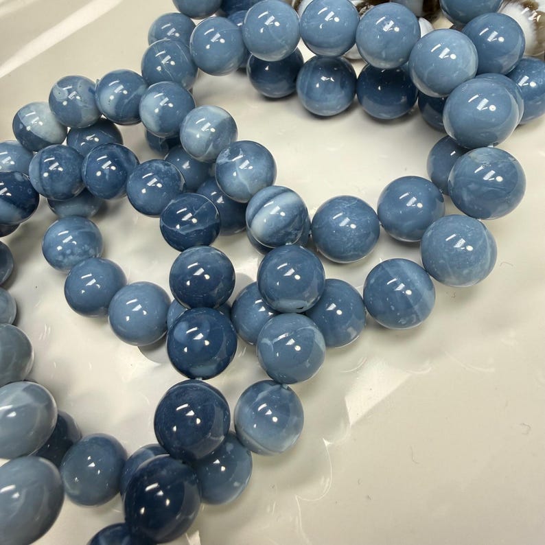 Owyhee Blue Opal Bracelet, Crystal Jewelry, Soothing Energy - Etsy