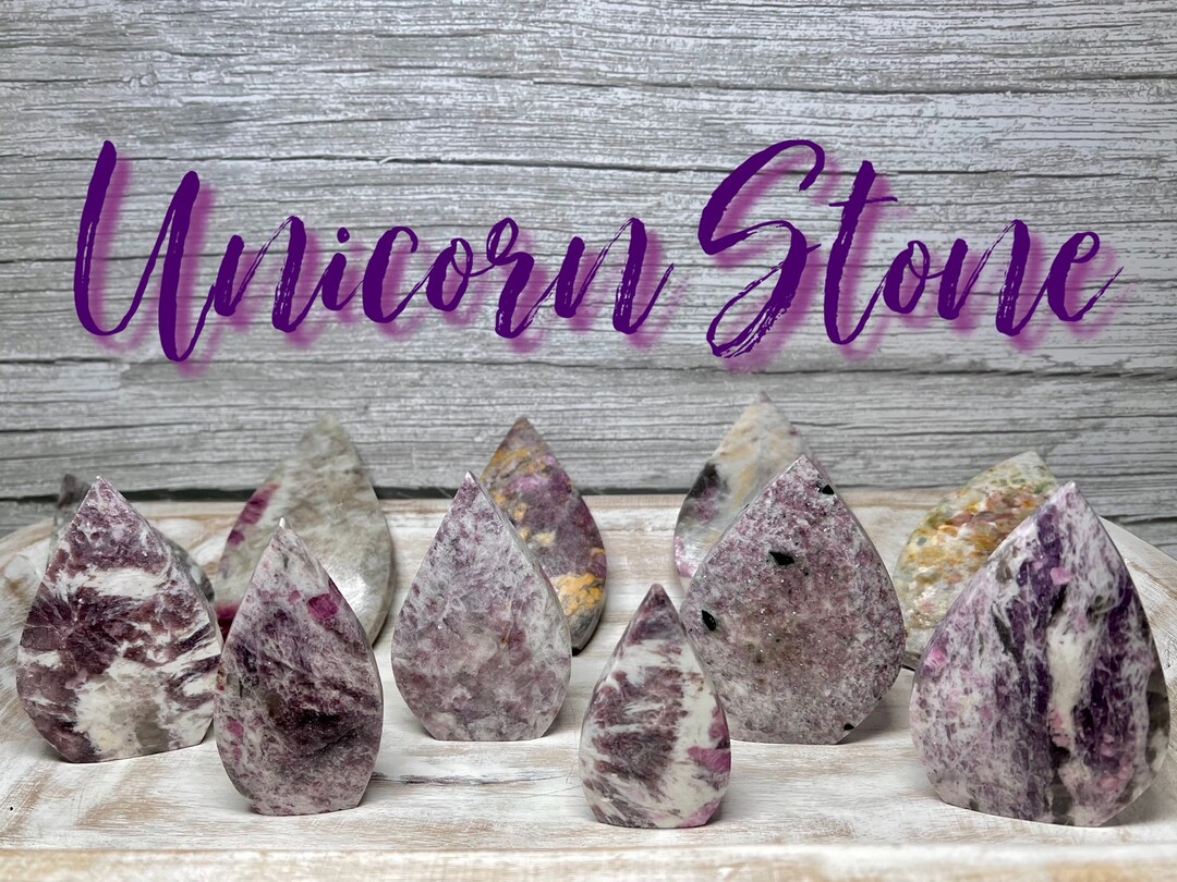 Unicorn Stone Freeform Flame, Unicorn Stone, Pink Tourmaline ...