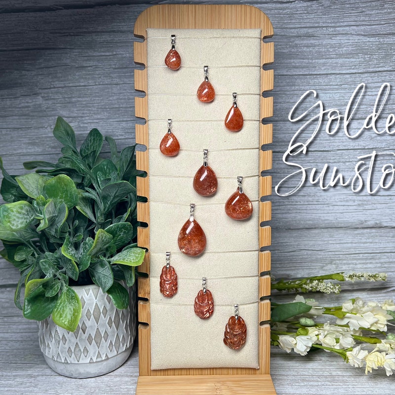 Sunstone Pendant - Etsy