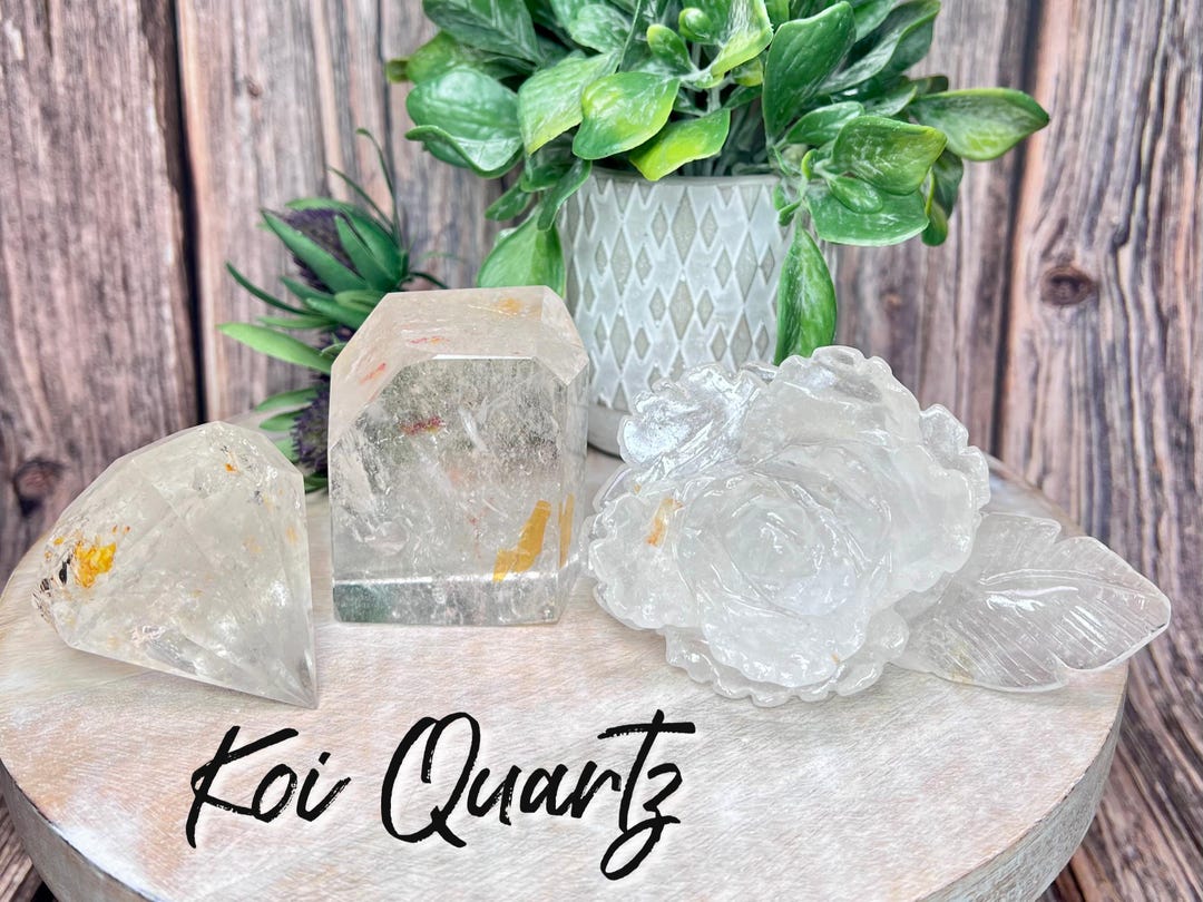 Koi Quartz, Koi Fish Quartz, Hematoid Golden Healer, Koi Fish Quartz ...