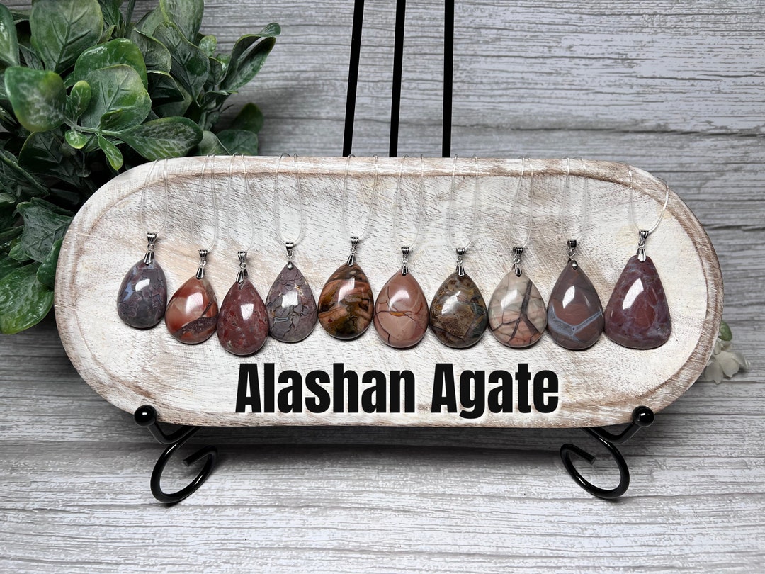 Alashan Agate Pendant, Alxa Agate, Oil Painting Alashan Agate, Tear ...
