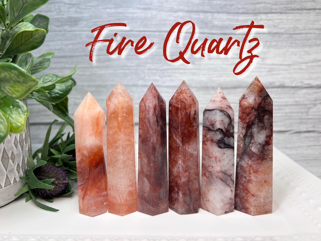 Fire Quartz Tower, Fire Quartz Point, Hematoid Quartz, Root Chakra - Etsy