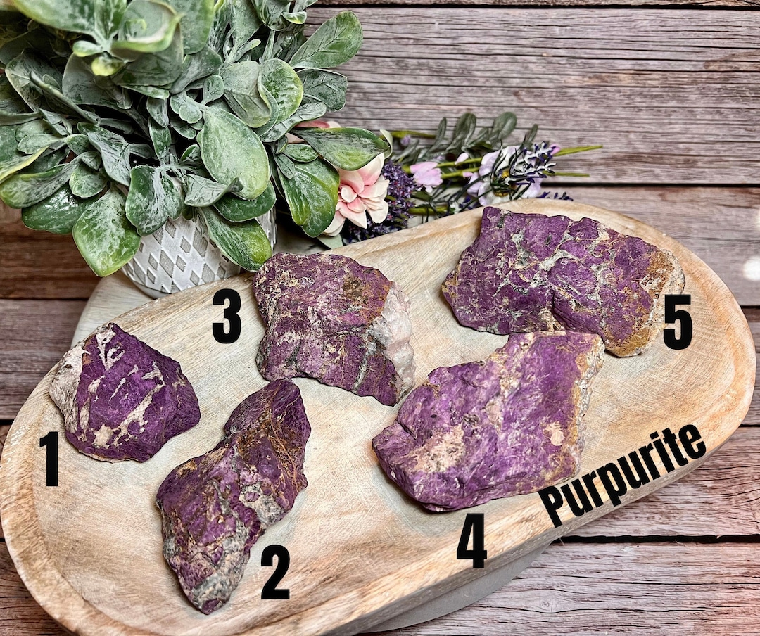 Purpurite, Purpurite Raw, Purpurite Freeform, Purple Flashy Crystal ...