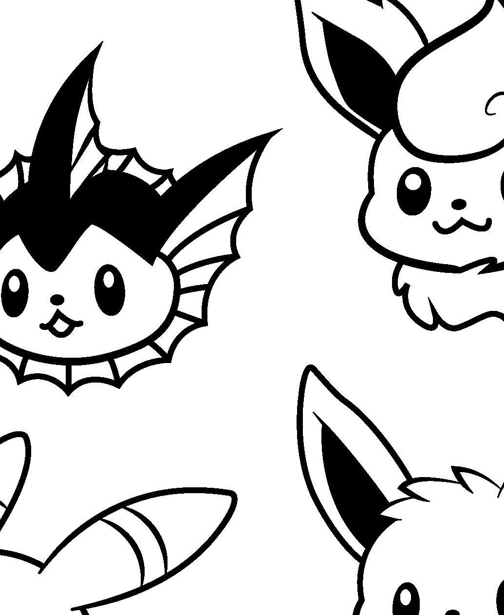 Eeveelutions Vector Files Svg Ai Pdf Eps Png Cdr Poke Eevee Sylveon ...
