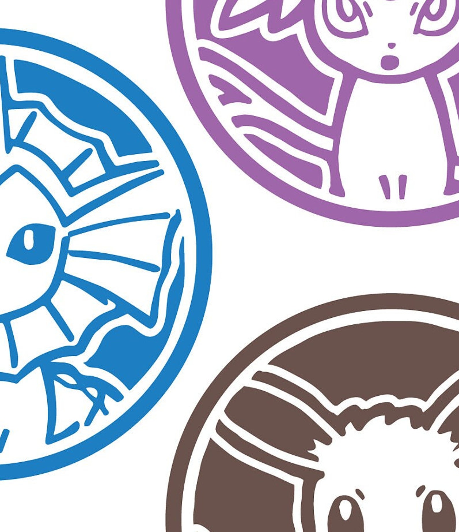 Eeveelutions Vector Files - Svg - Ai - Pdf - Eps - Png - Cdr - Poke ...