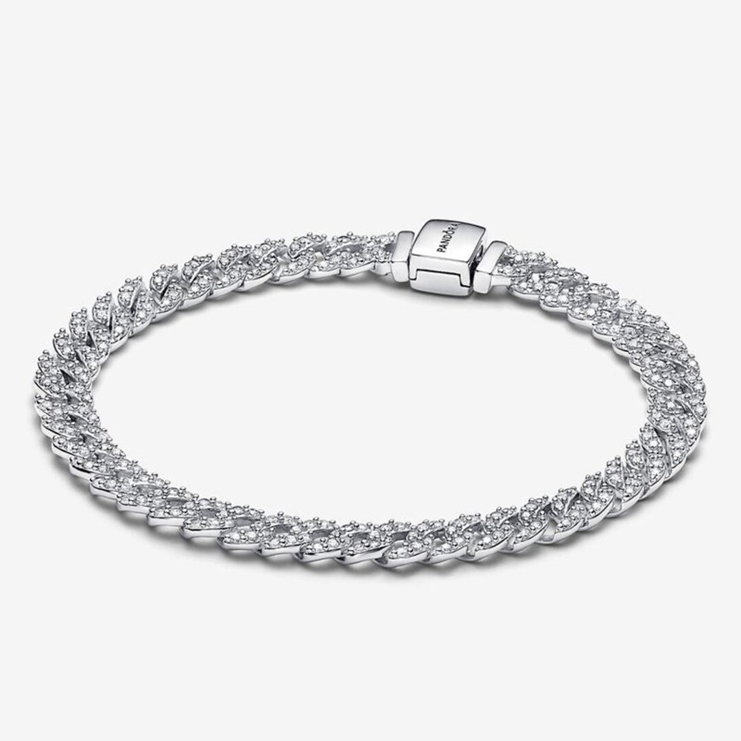 Pandora Timeless Pavé Chain Silver Bracelet ALE S925 16-20 Cm - Etsy Canada