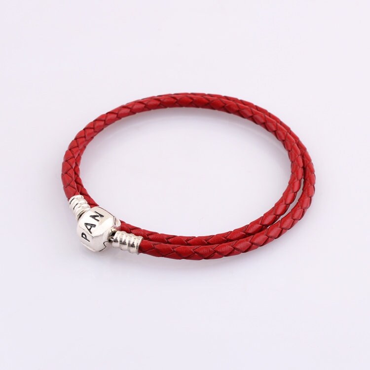 Pandora Leather Bracelet Red