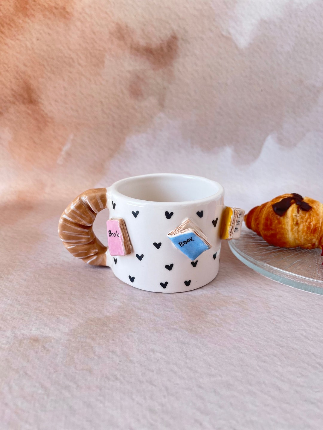 Bookish Mug, Library Bookshelf Ceramic Mug, Bookworm Tumbler, Unique ...