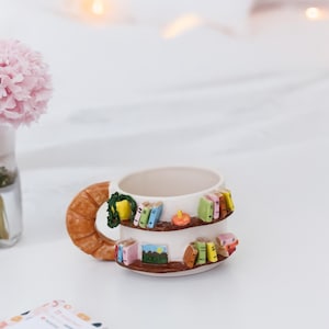 Library Bookshelf Mug, Ceramic Book Mug, Bookworm Tumbler, Unique Tiny ...